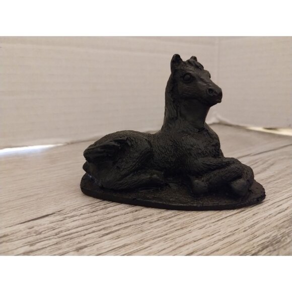 Mid-West Crafts | Accents | Handcrafted Sitting Colt On Base Made From ...